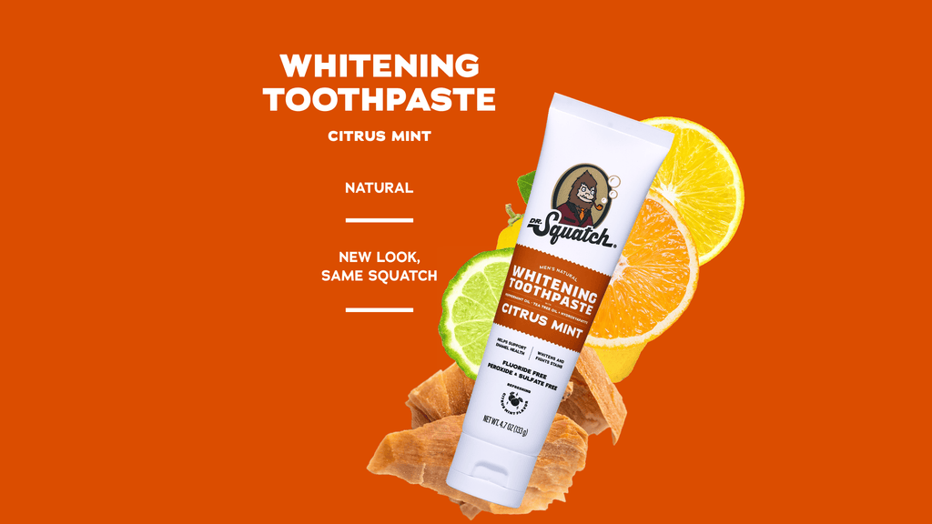 Citrus Mint Whitening Toothpaste - Dr. Squatch