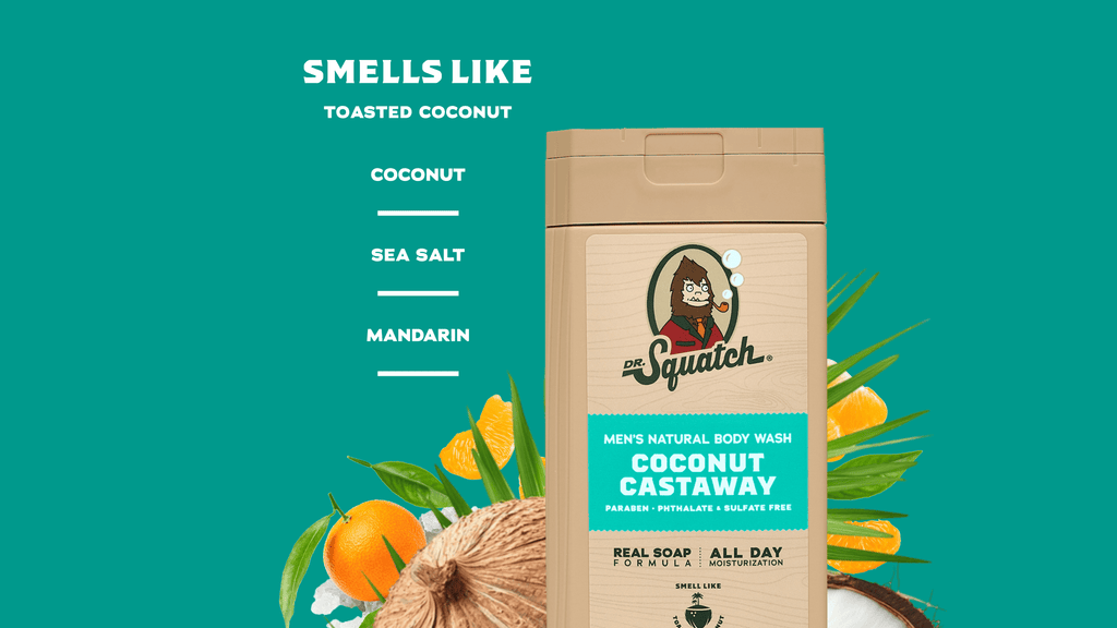 14 oz Coconut Castaway Body Wash - Dr. Squatch