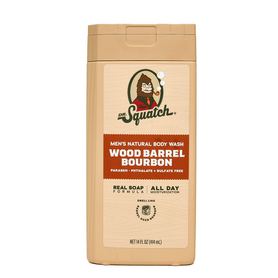 14 oz Wood Barrel Bourbon Body Wash - Dr. Squatch